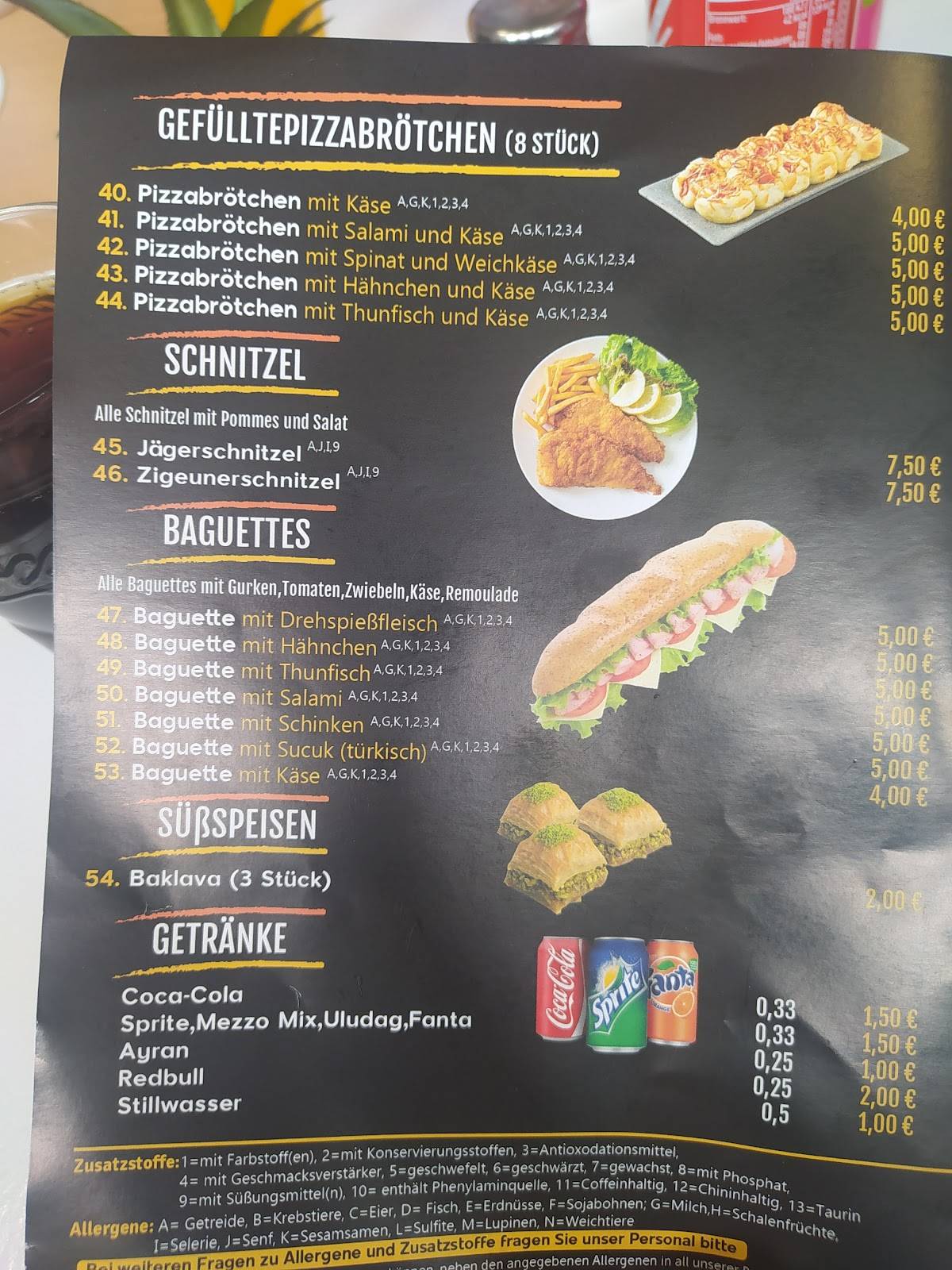 Speisekarte von Elite Döner, Aachen