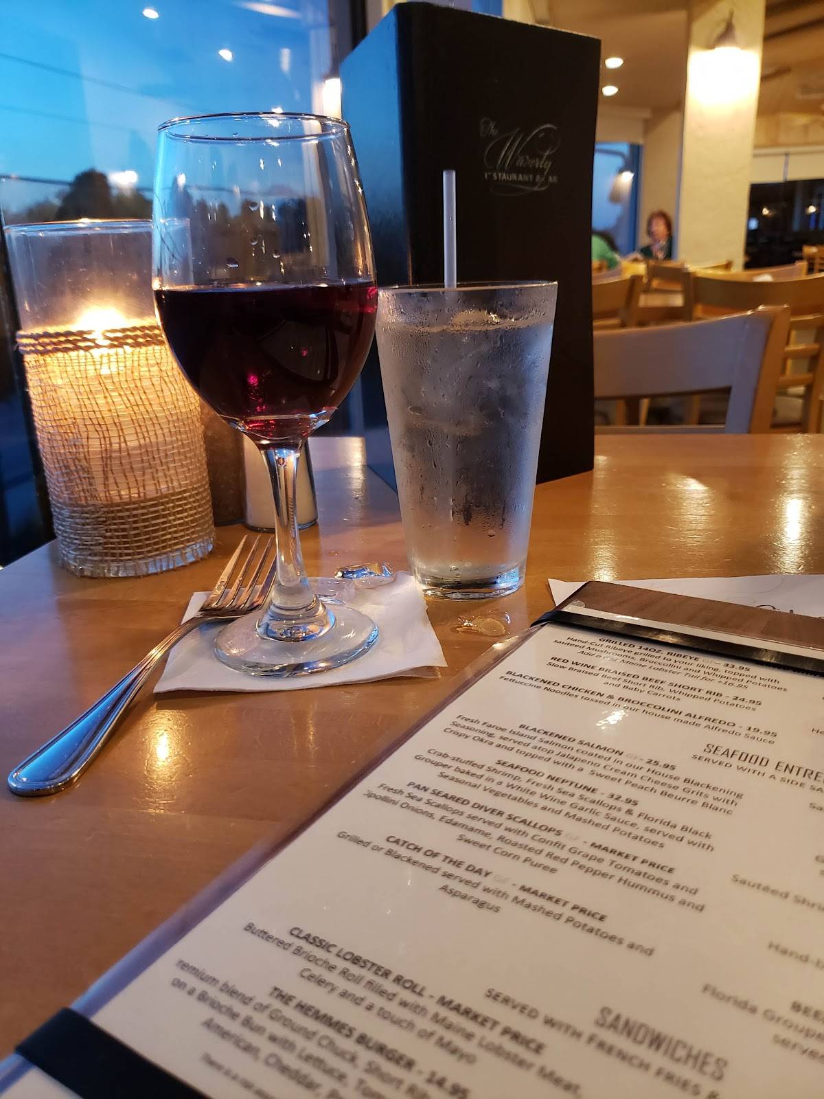 Menu at The Waverly Restaurant & Bar, Englewood