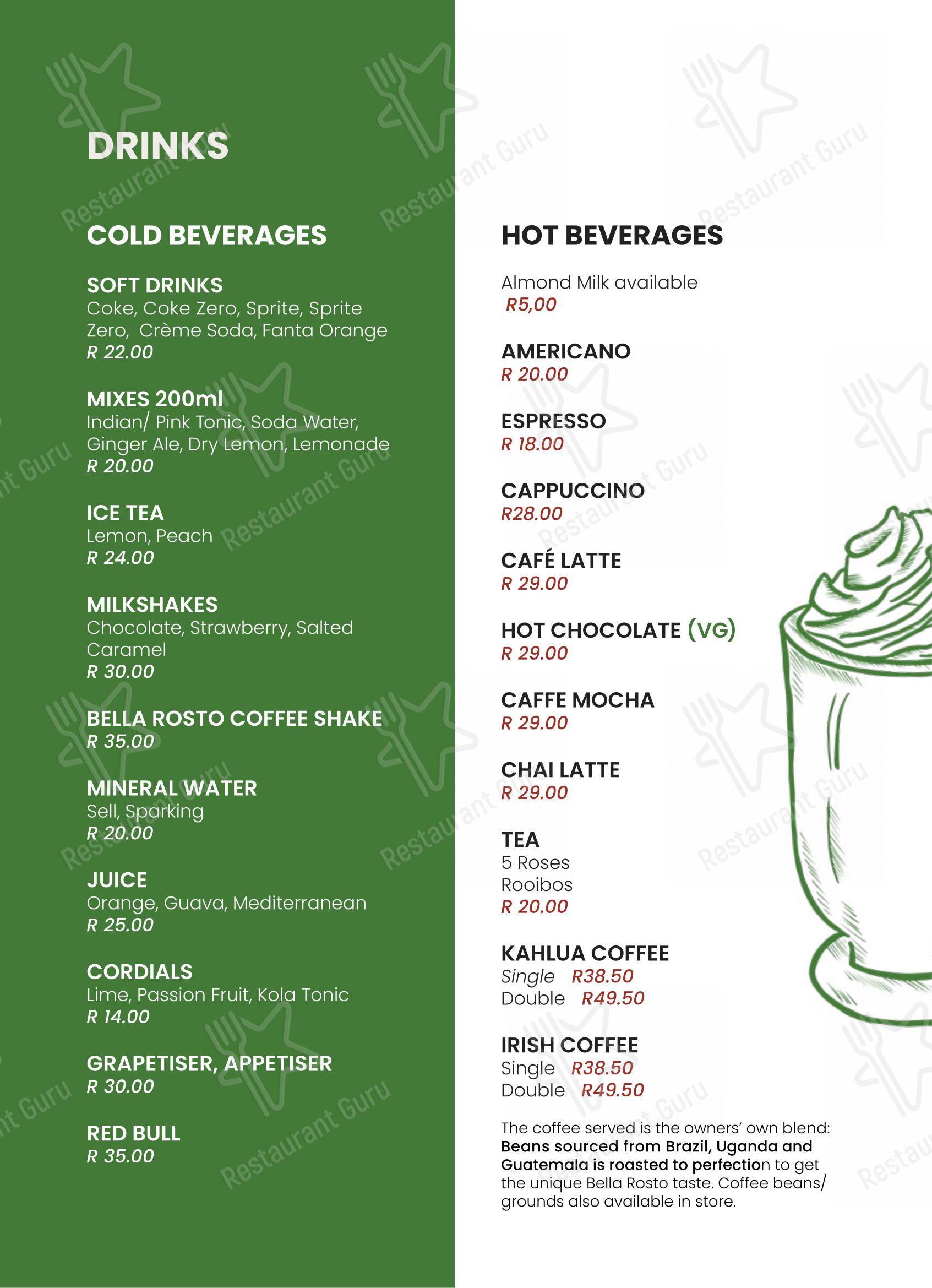 Menu at Enzo Pizzeria, Centurion