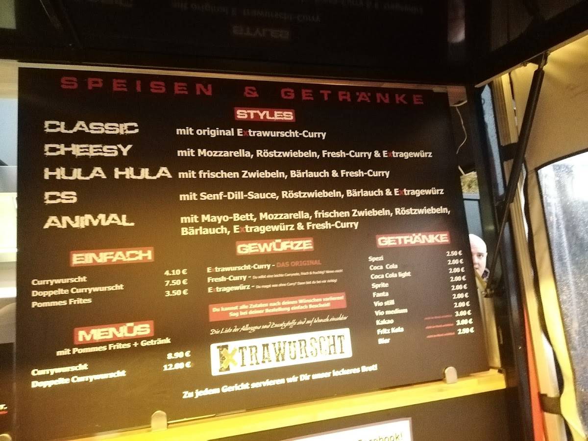 Carta del restaurante Extrawurscht Mersch, Mersch