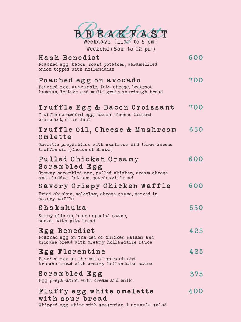Menu at FEU - Bar & Kitchen, Hyderabad