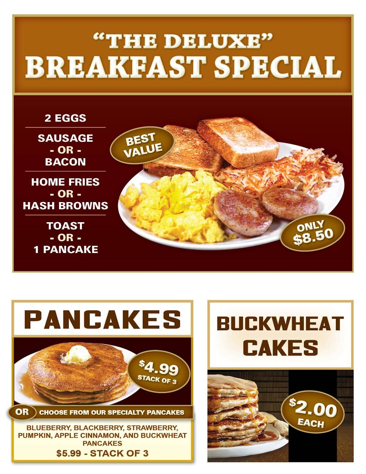 Menu at FOP restaurant, Nutter Fort