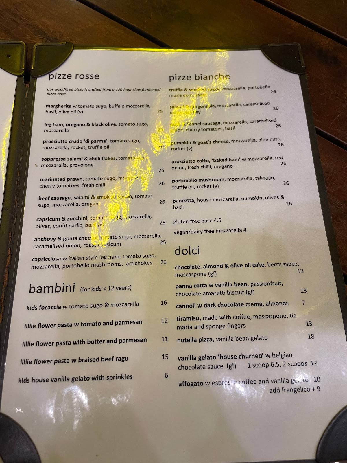 Menu at Factory 51 pub & bar, Coorparoo