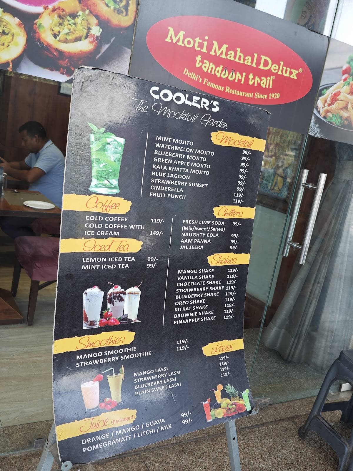 Menu at MOTI MAHAL DELUX, Faridabad