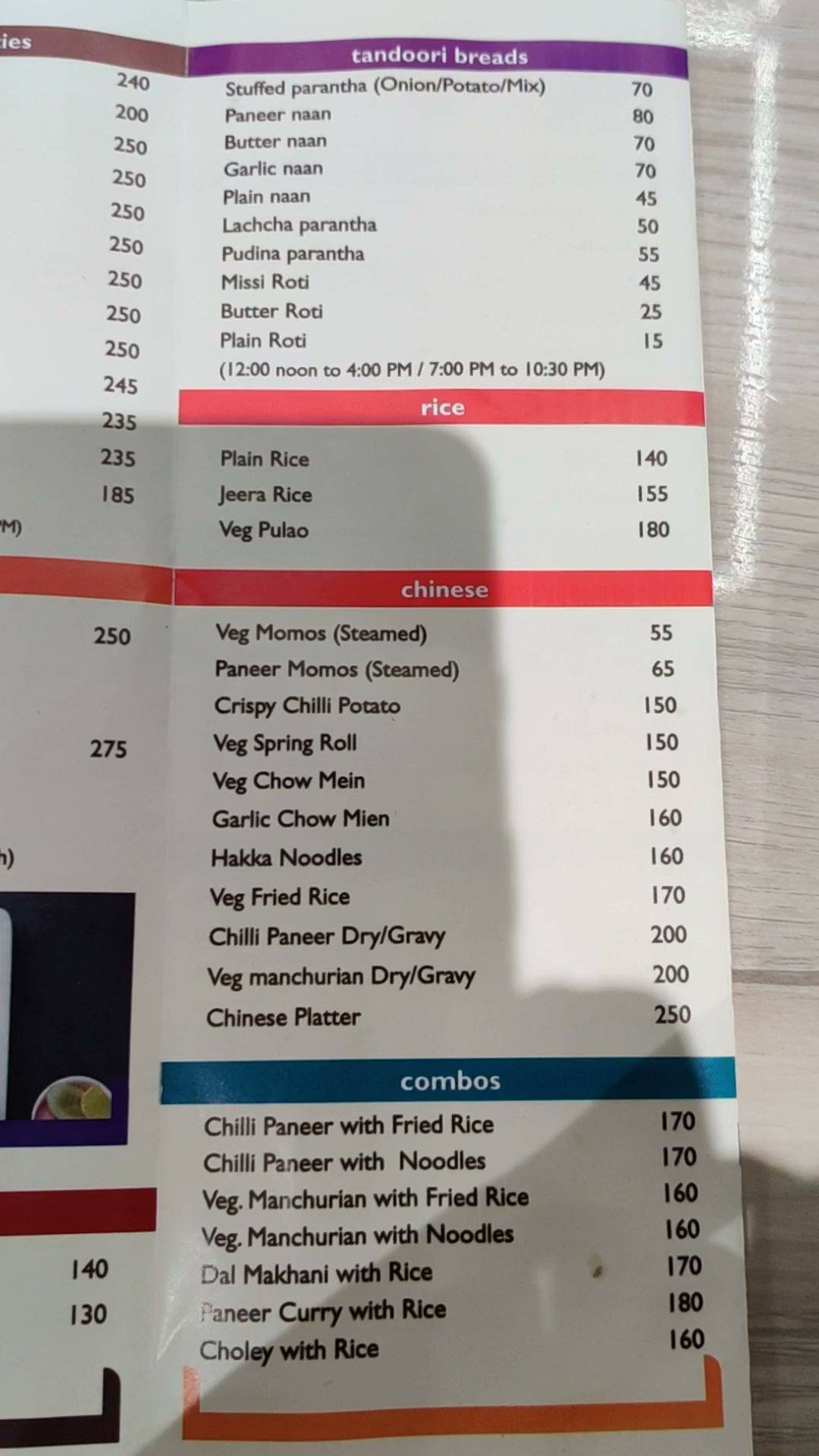 Menu at Om Sweets, Faridabad, 32B