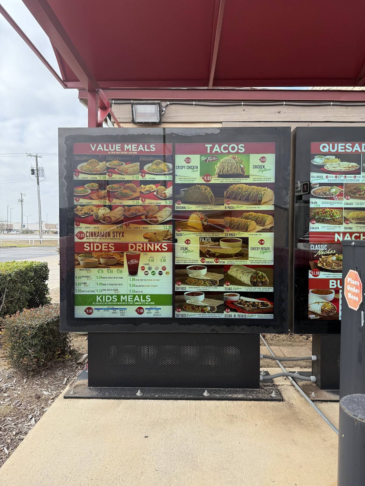 Menu at FasTaco restaurant, Burleson, 555 SW Wilshire Blvd