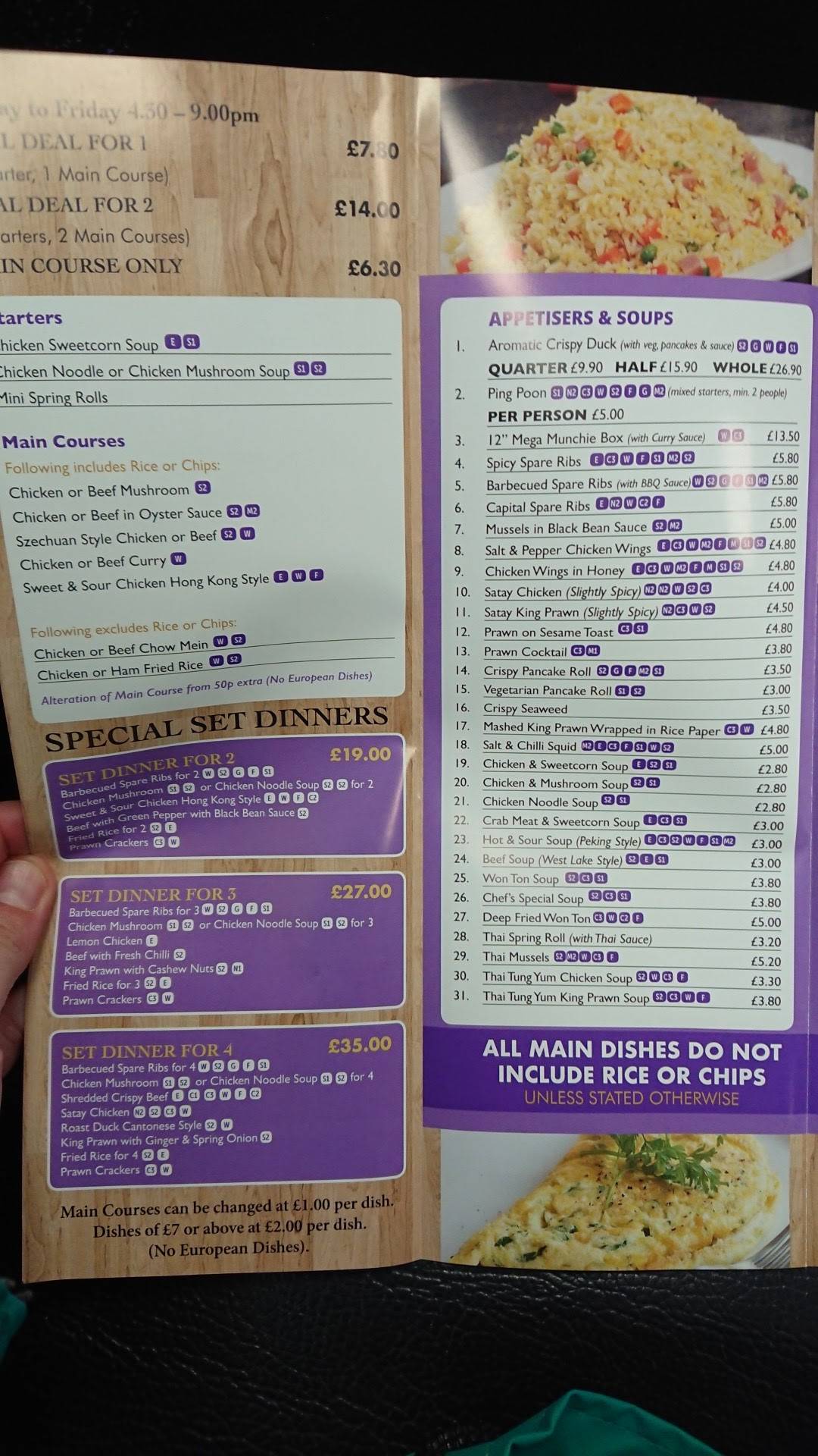 Menu at Golden Kitchen fast food, Glasgow, 230 Ayr Rd