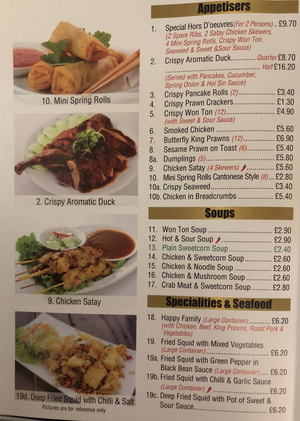 Menu at Lucky Star Chinese Takeaway fast food, Great Dunmow
