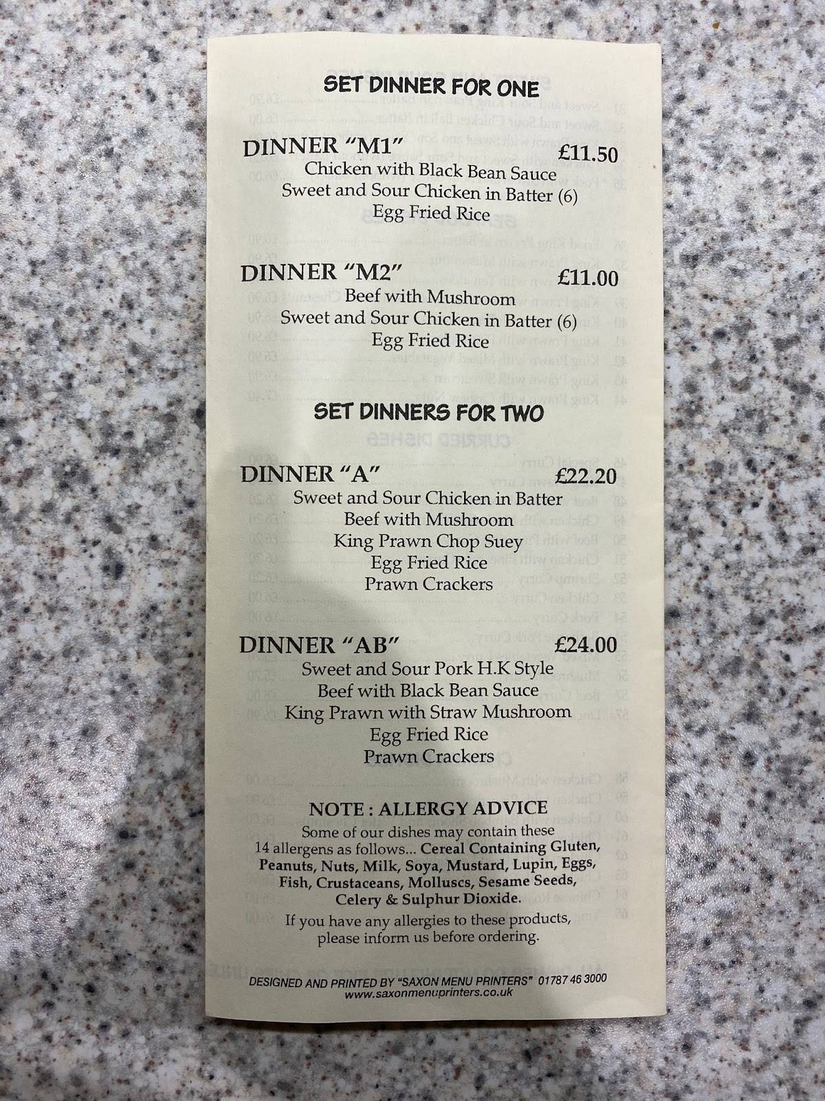 Menu at Taks House fast food, Leicester, 62B London Rd