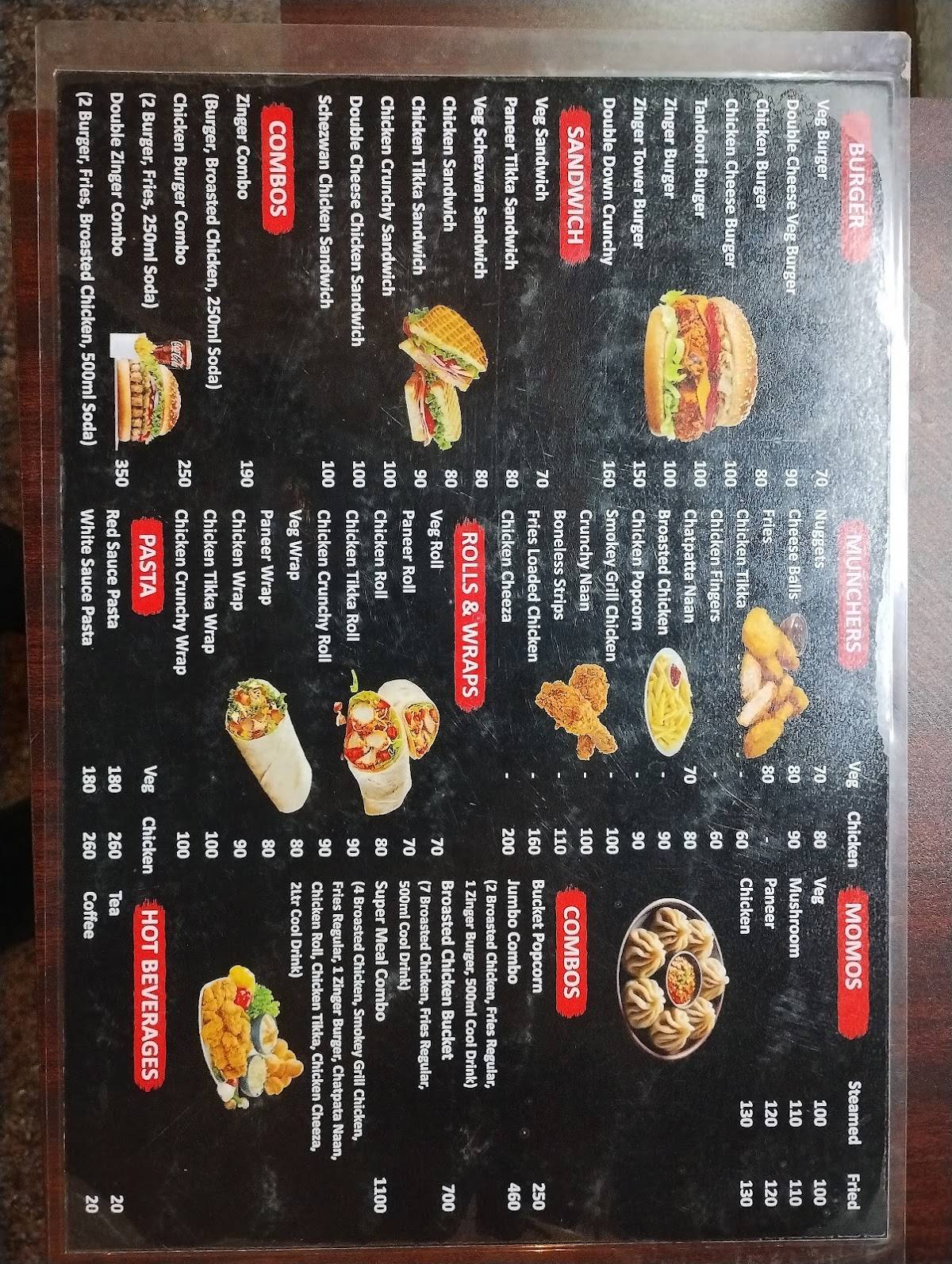 Menu at Fatti a mano restro cafe, Mysuru