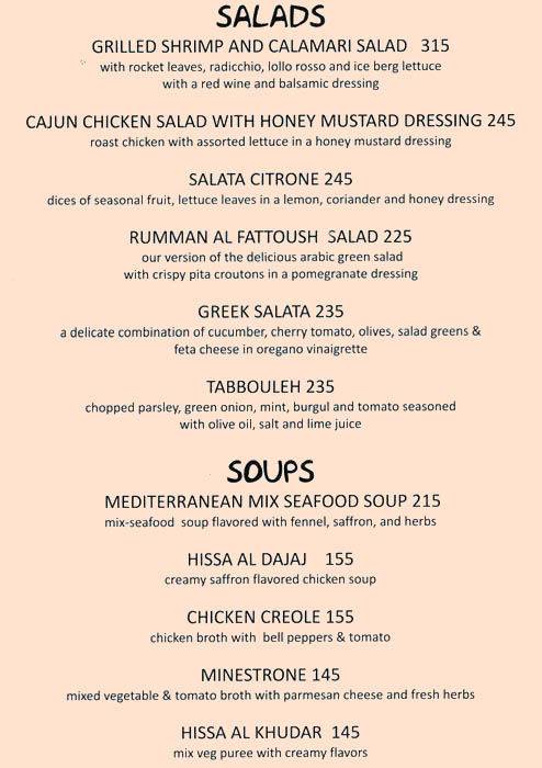 Menu at Fez Mediterranean Bar, New Delhi, 3/48