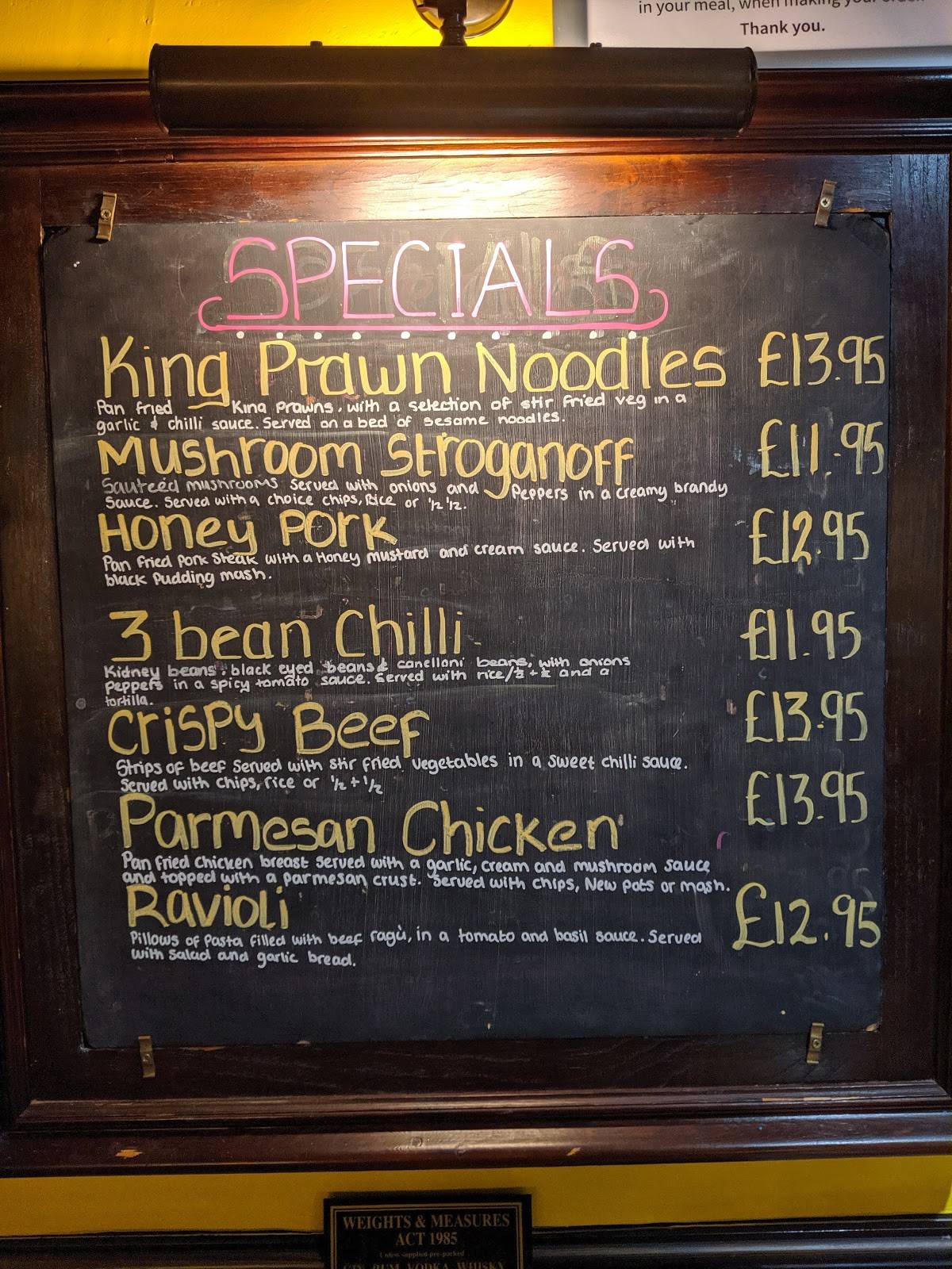 Menu at Four Crosses, Menai Bridge pub & bar, Menai Bridge, Four ...