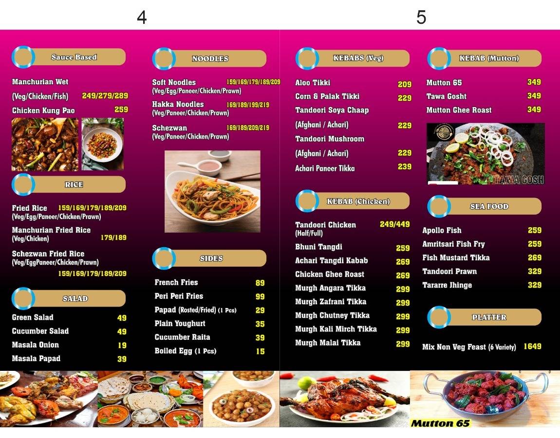 Menu at Four Seasons Restaurant, Jadcherla, Hyderabad -Banglore Highway
