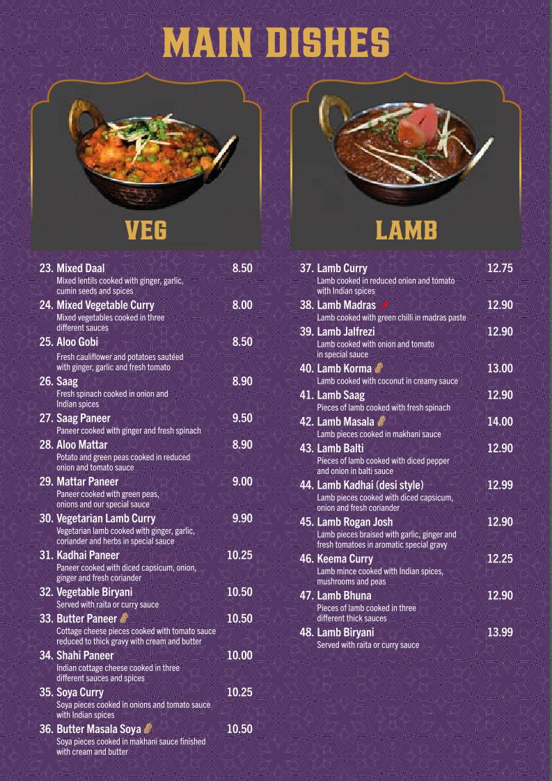 Menu at Fradley Arms pub & bar, Lichfield