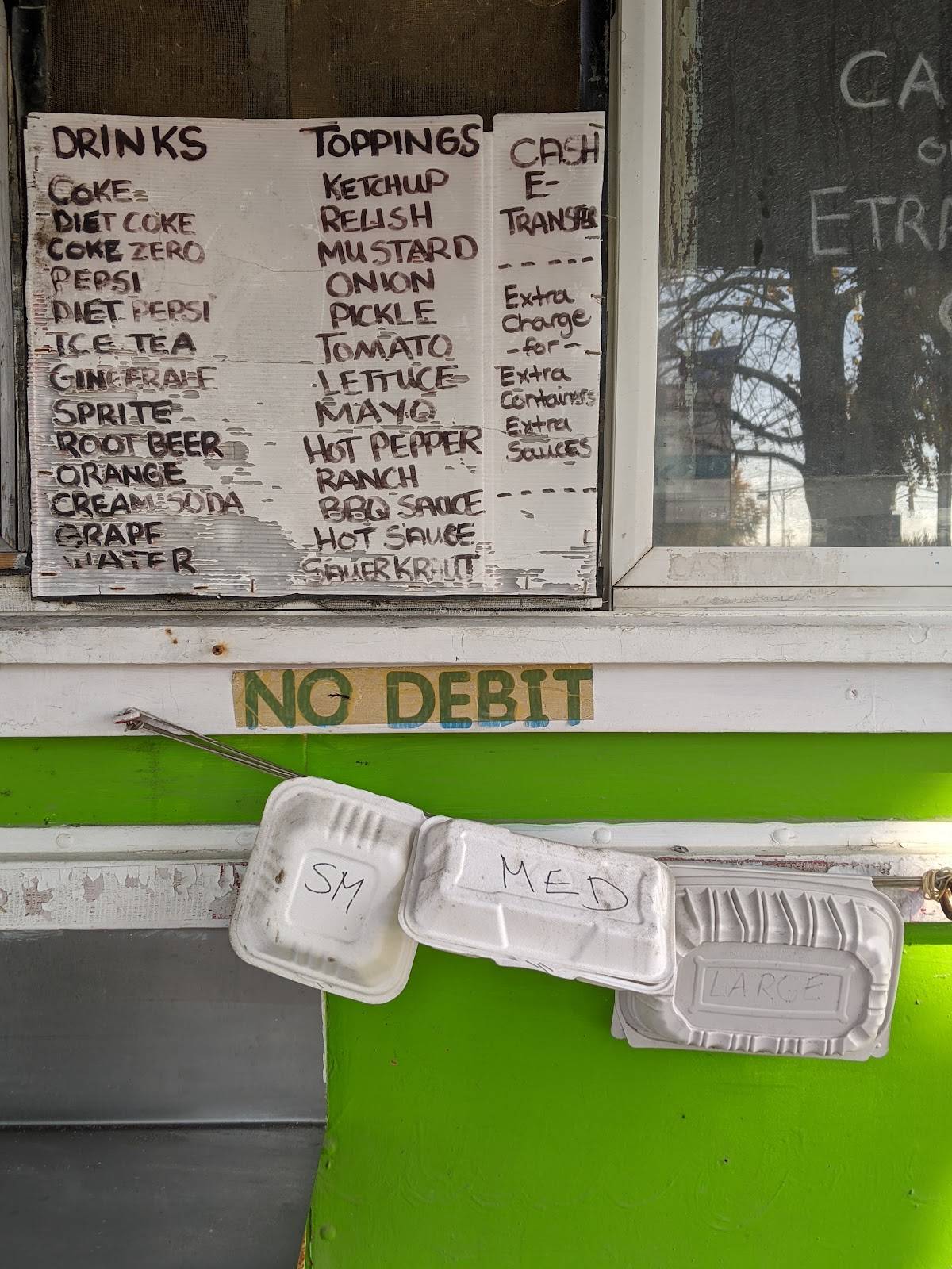 Menu at Fresh Cut Fries Chip Wagon fast food, Caledonia