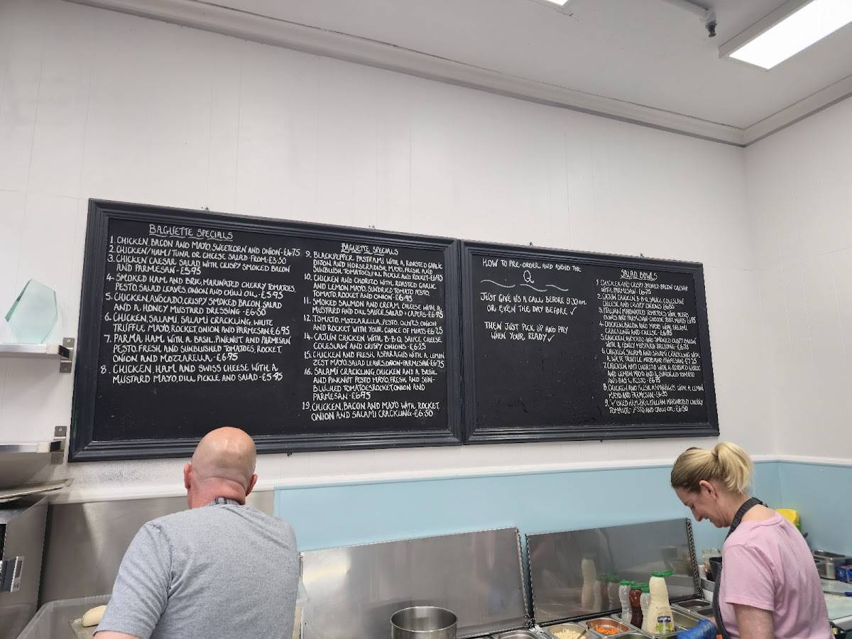 Menu at Fresh the Baguette Bar, Cardiff