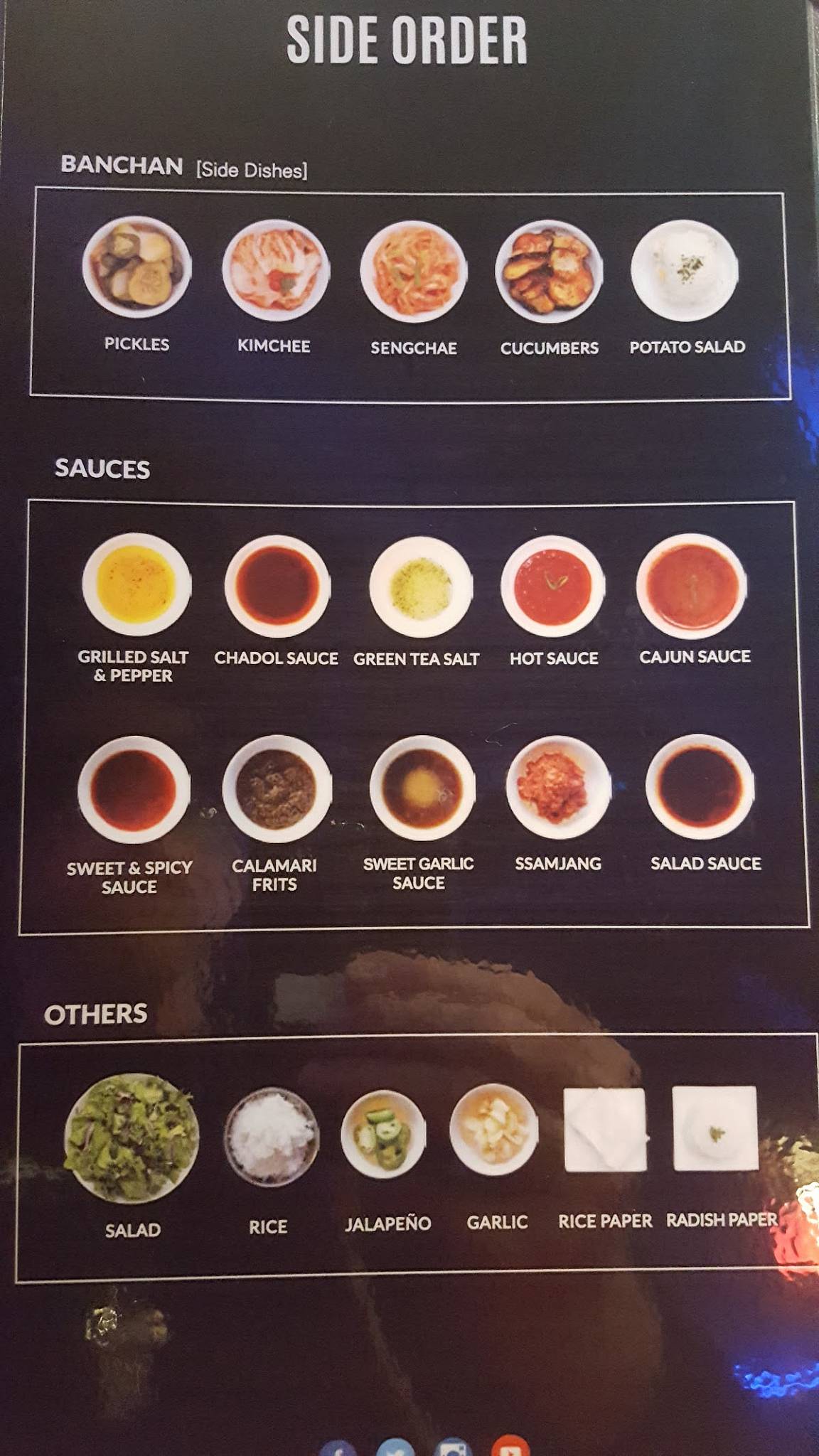 Menu at Gen Korean BBQ House, Frisco