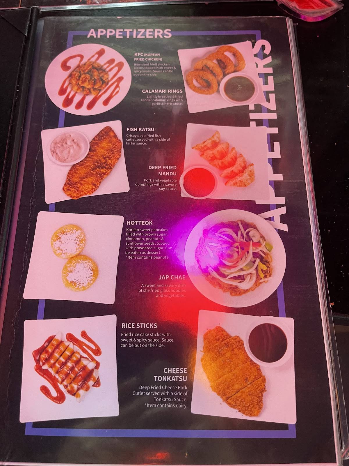 Menu at Gen Korean BBQ House, Frisco