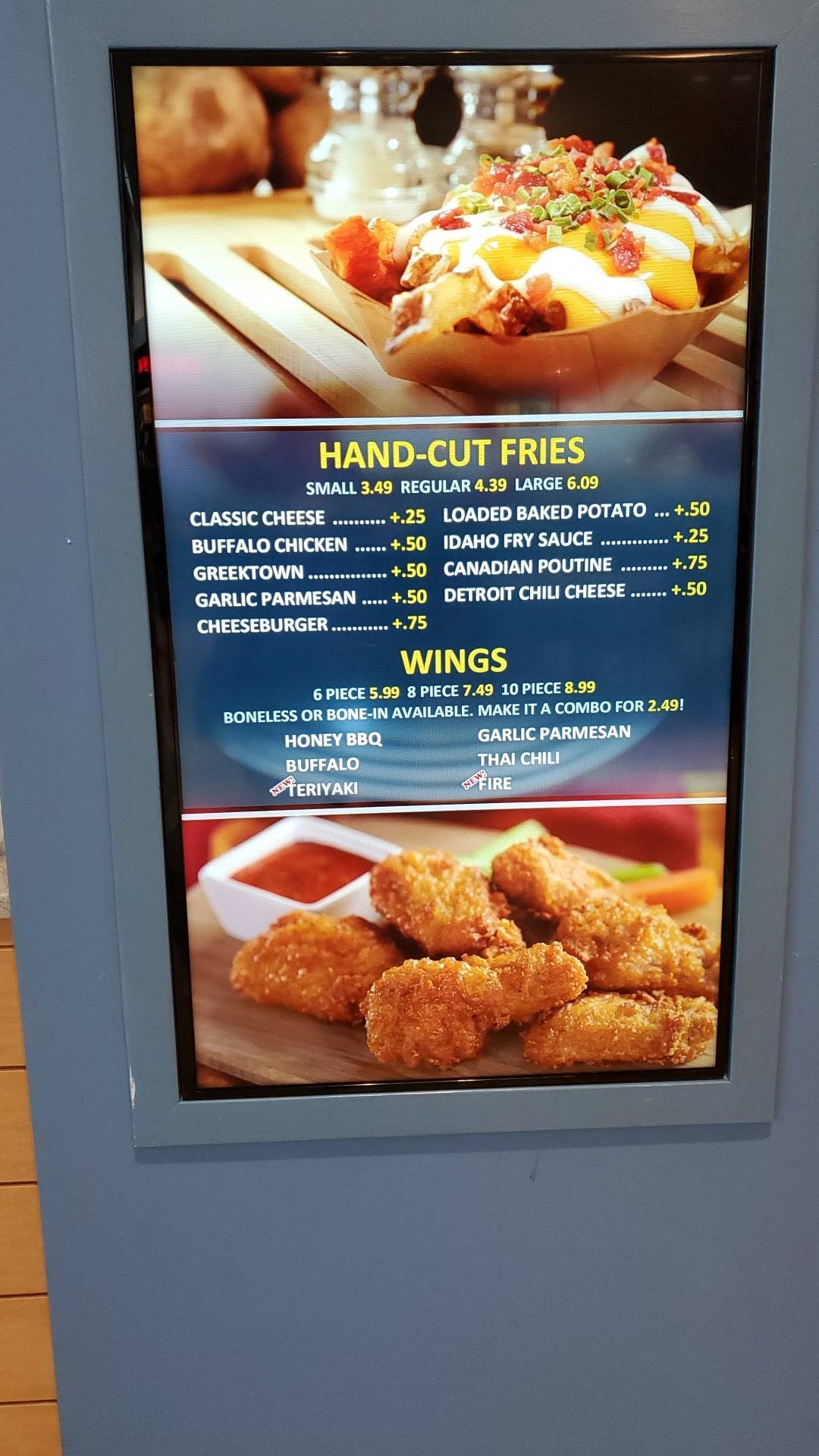 Menu at Fry Nation restaurant, Comstock Park, Alpine Ave NW STE C