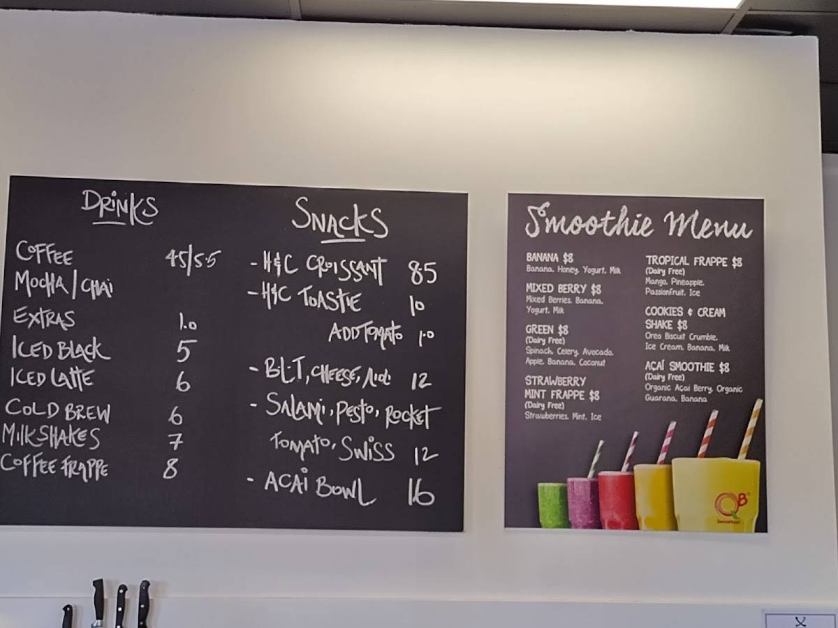 Menu at Full Dose Coffee Bar, Cambridge Park