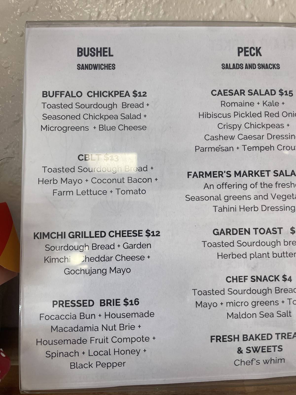 Menu at GARDEN PARTY restaurant, Rockledge