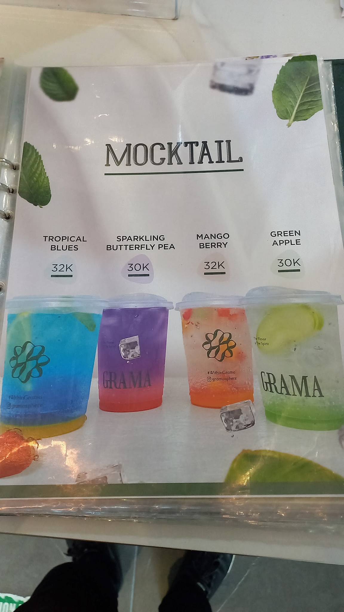 Menu at GRAMA SPHERE COFFEE, Medan