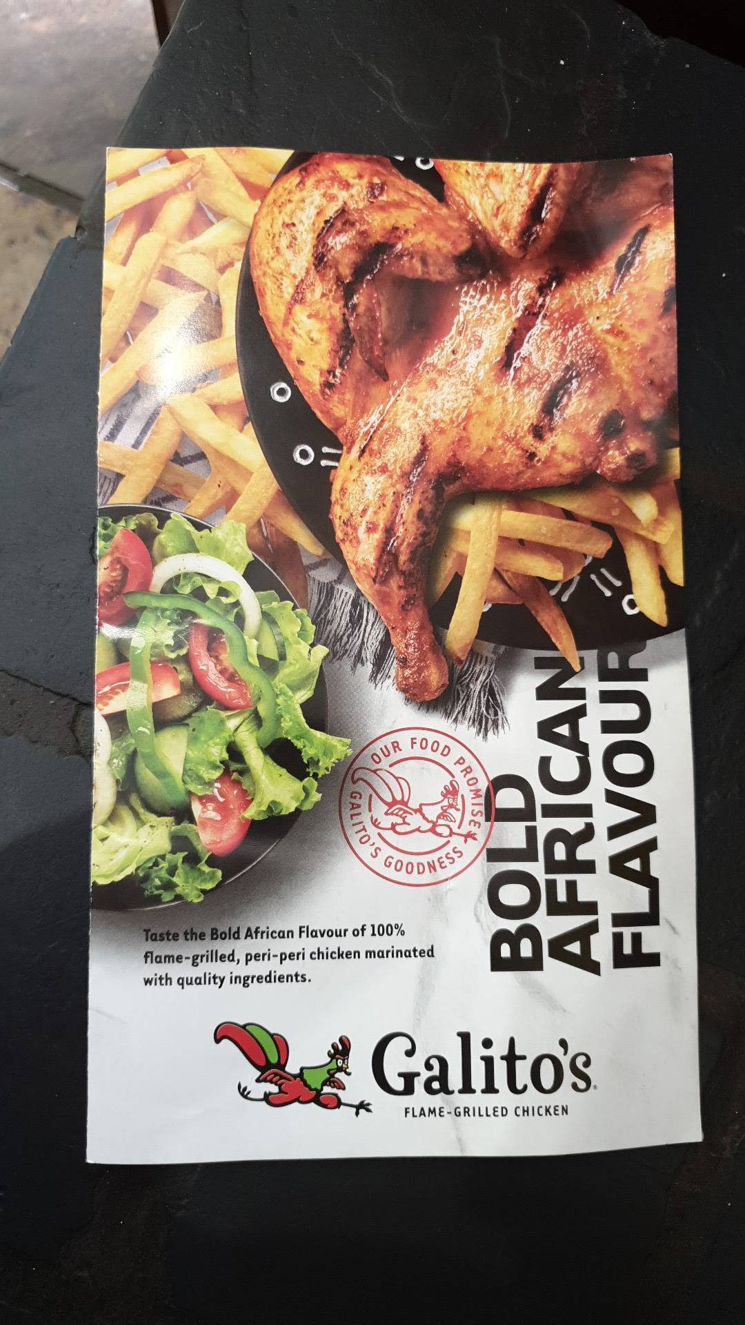 Menu at Galito's Nelspruit Brown Street restaurant, Nelspruit, 45 Brown St