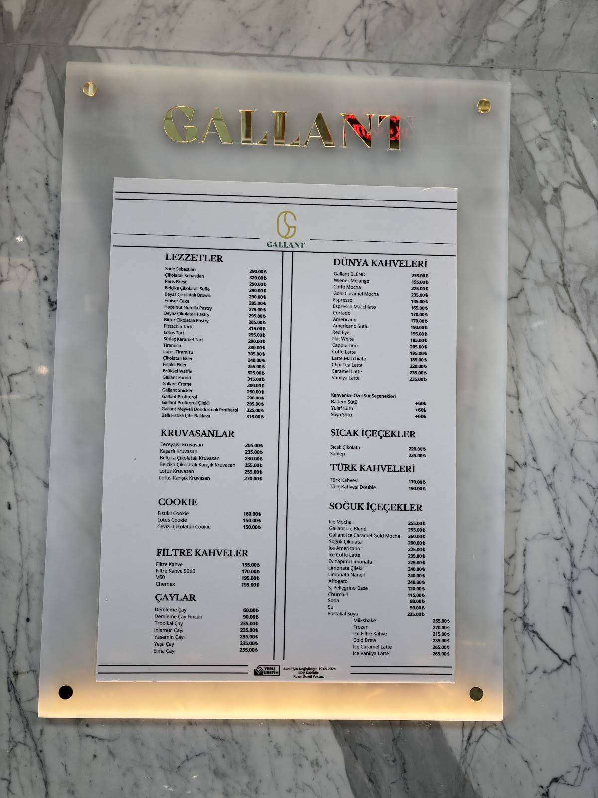 Carta de Gallant Galata, Estambul