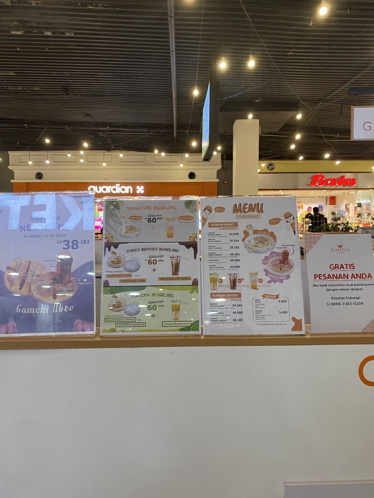 Menu at Gamchi Korean Potato Cheese Bread, Aeon Sentul, Bandung