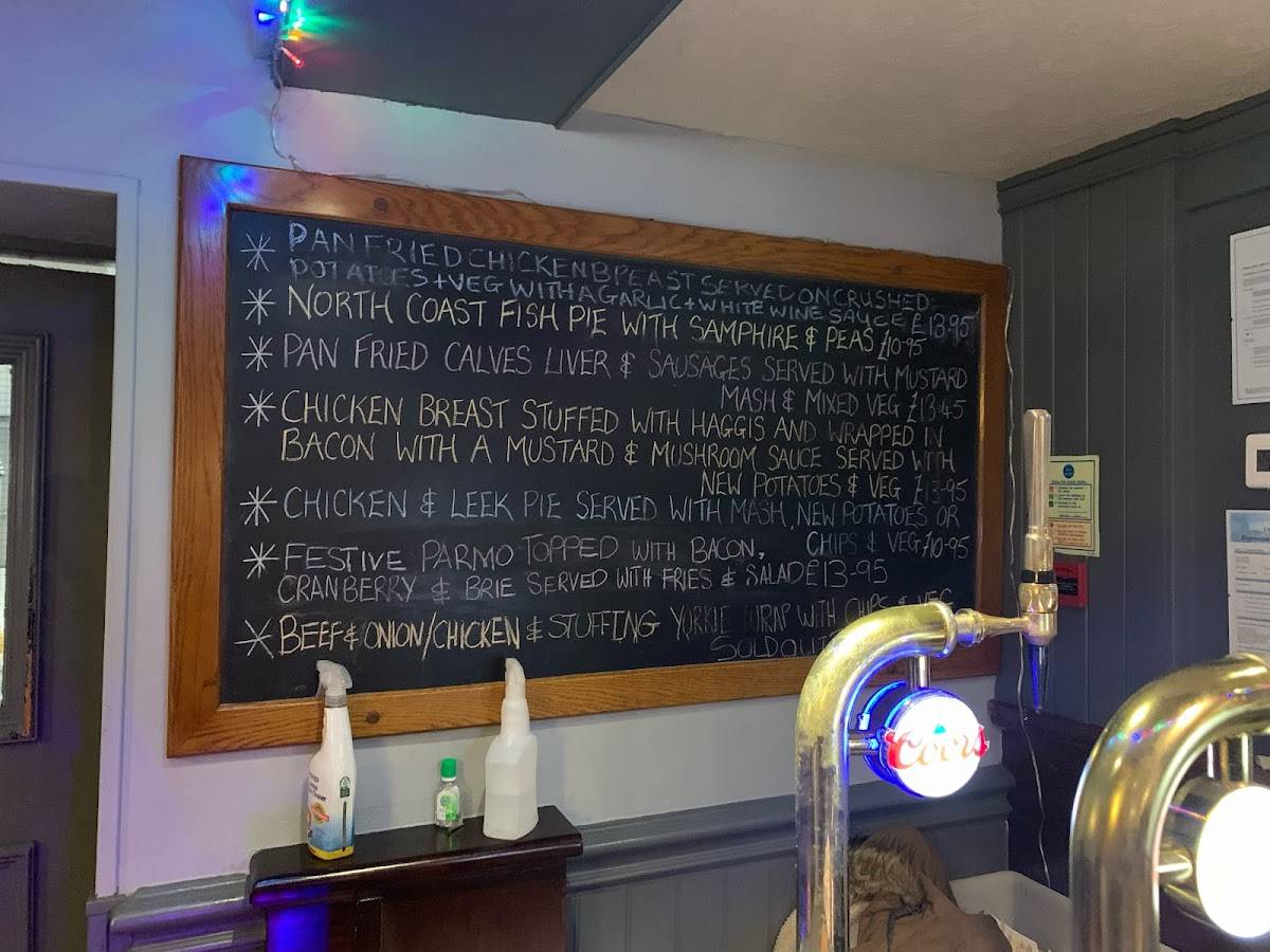 Menu at The Engine Room pub & bar, Gateshead