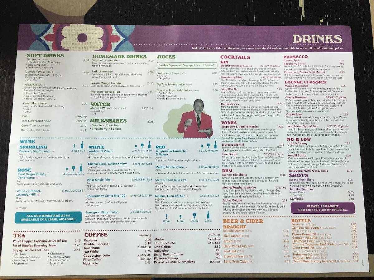 Menu at Gatto Lounge pub & bar, Pontypridd