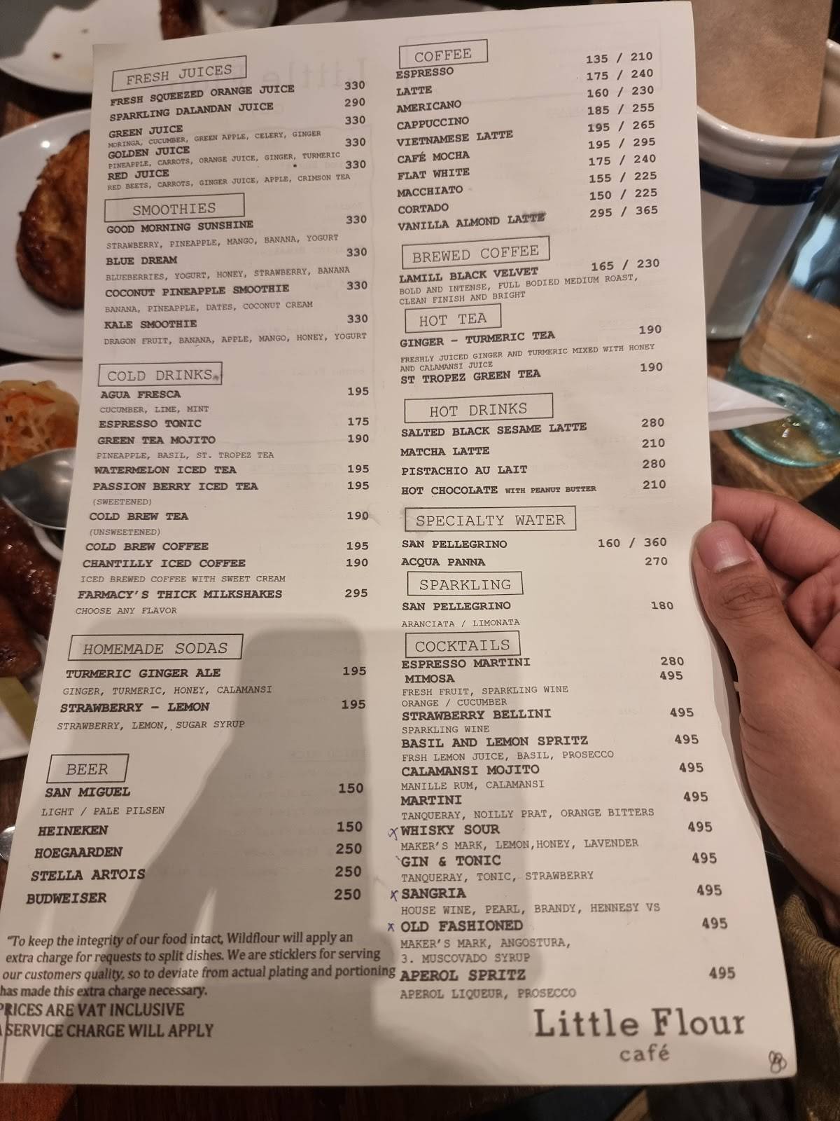 Menu at George and Onnie's - Salcedo Village cafe, Makati, Salcedo Village