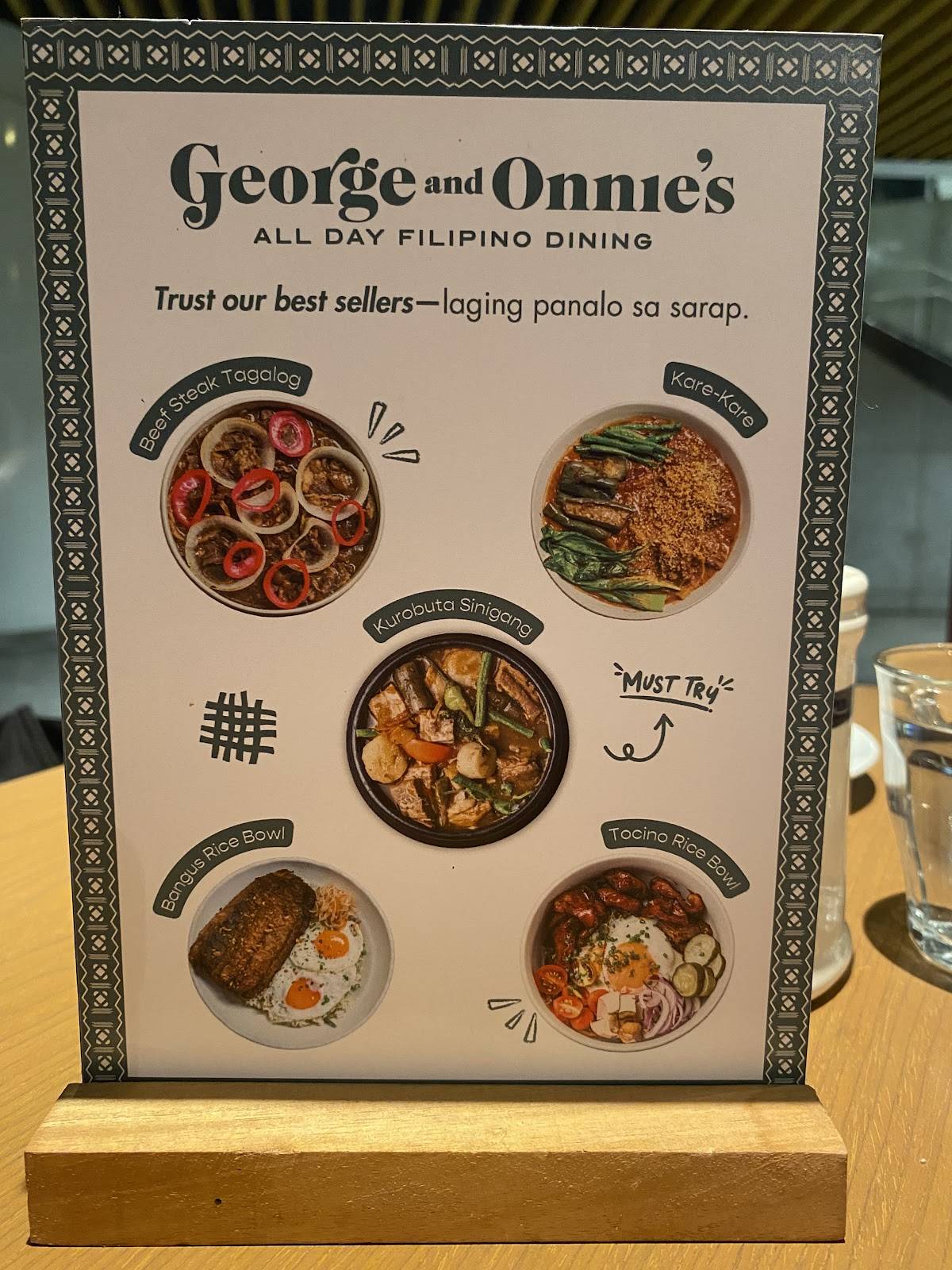 Menu at George and Onnie's - Salcedo Village restaurant, Makati ...