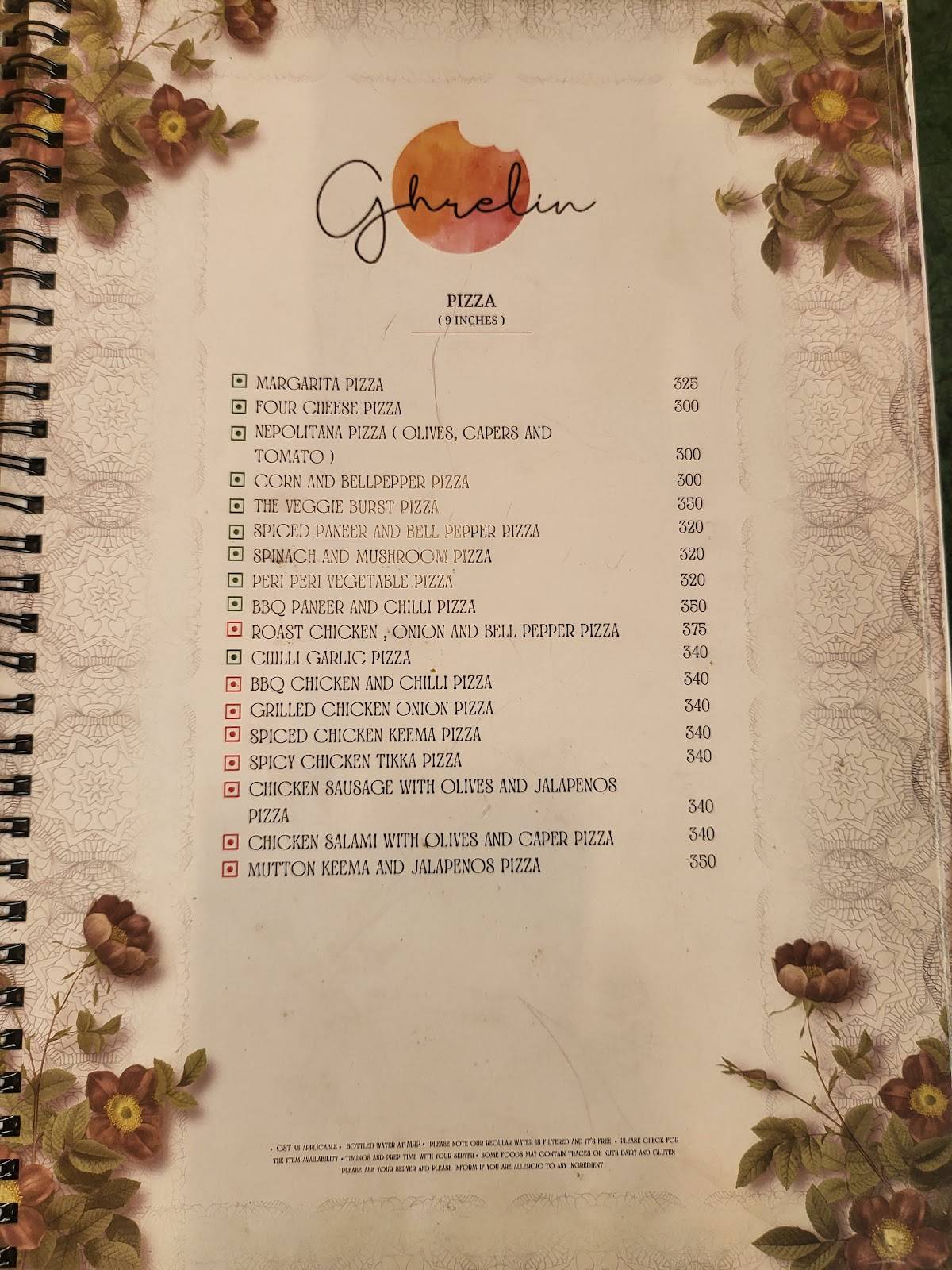 Menu at Ghrelin Cafe and Patisserie - Banjara Hills, Hyderabad, 8-2-585 ...