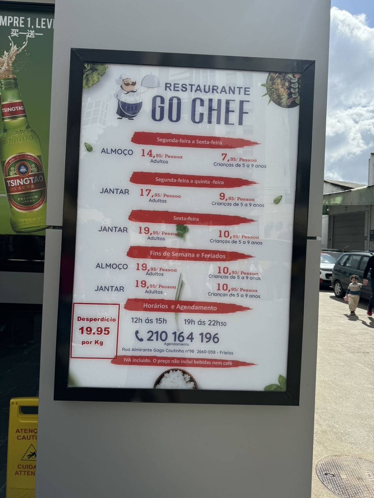 Menu at Go Chef restaurant, Frielas