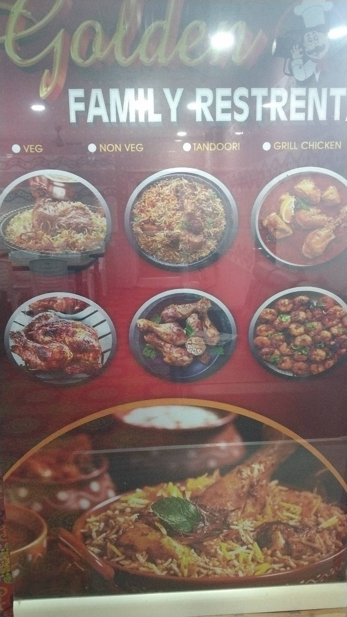 Menu at Golden Family Restaurant, Chirala