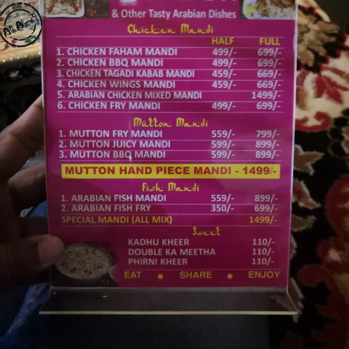 Menu at Golden Pavilion Family Restaurant, Vijayawada