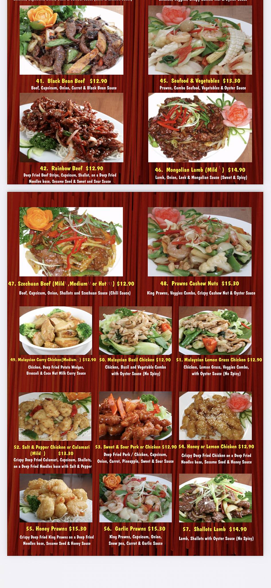 Menu at GoodAsian Maroochydore restaurant, Maroochydore