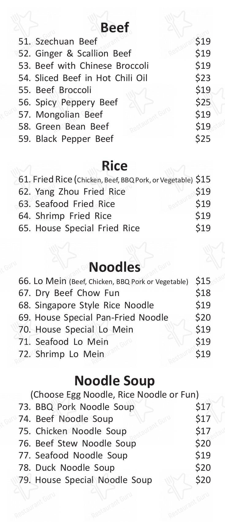 Menu at Happy Dragon Chinese Restaurant, Grand Ronde