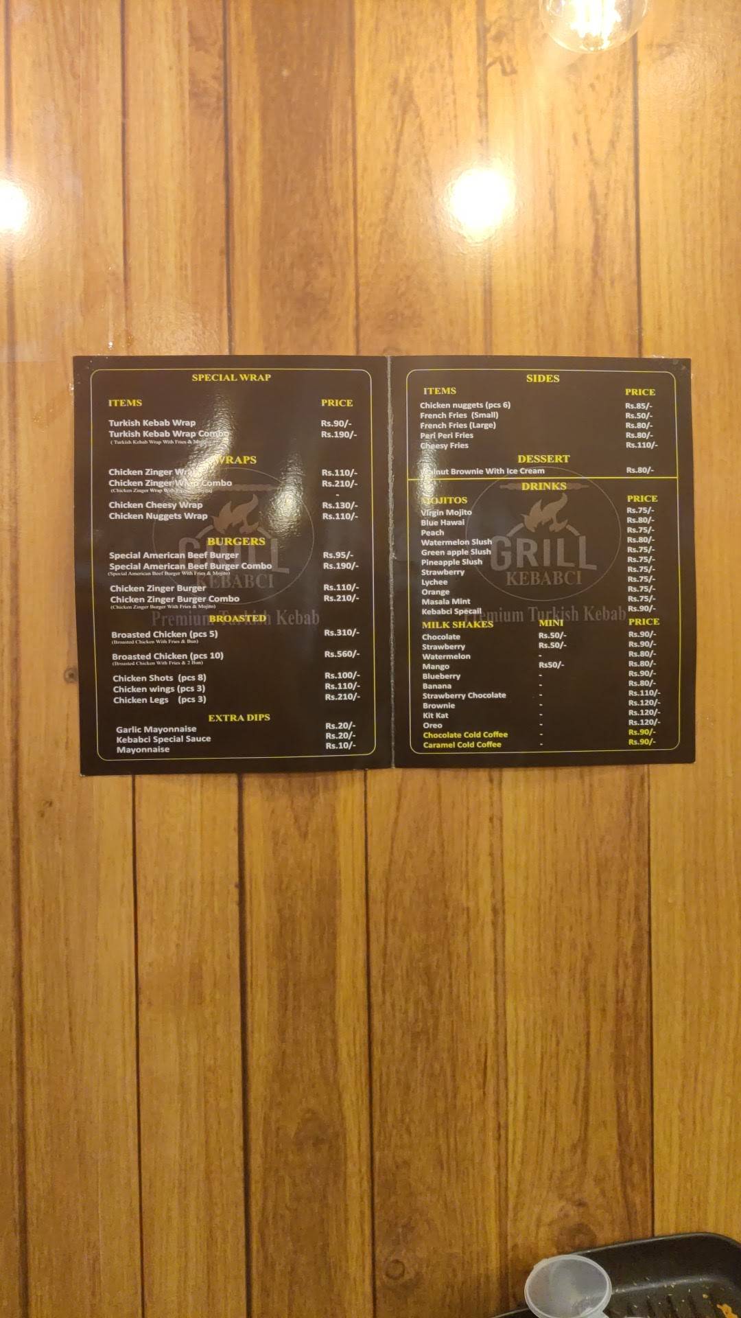 Menu at Grill kebabci, Hyderabad