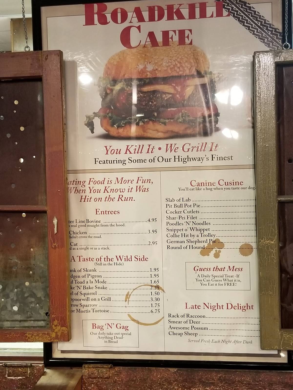 Menu at Billy B's Sale Barn Cafe, Groesbeck, TX-164