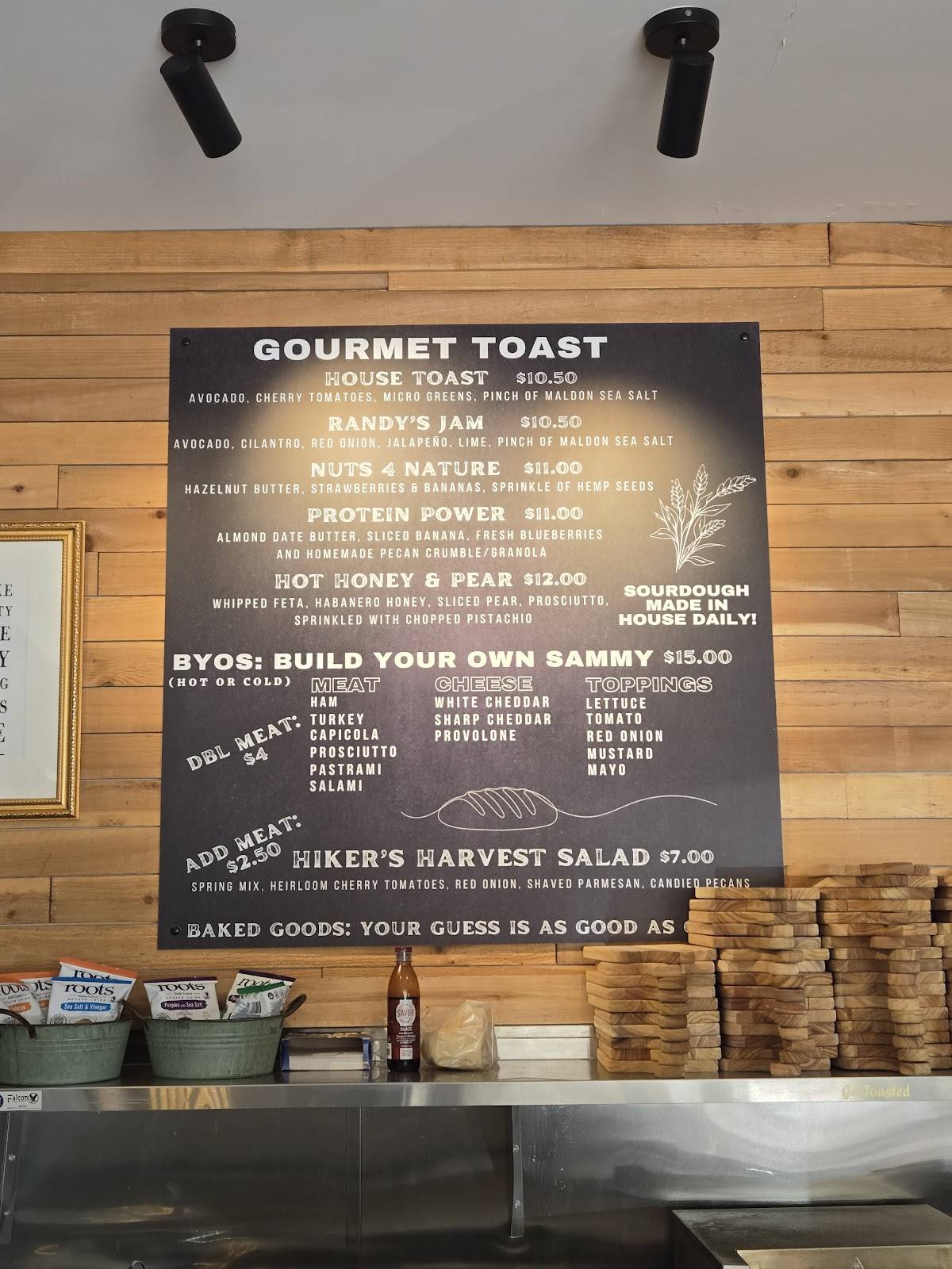 Menu at Ground & Toasted cafe, Duck Creek Village
