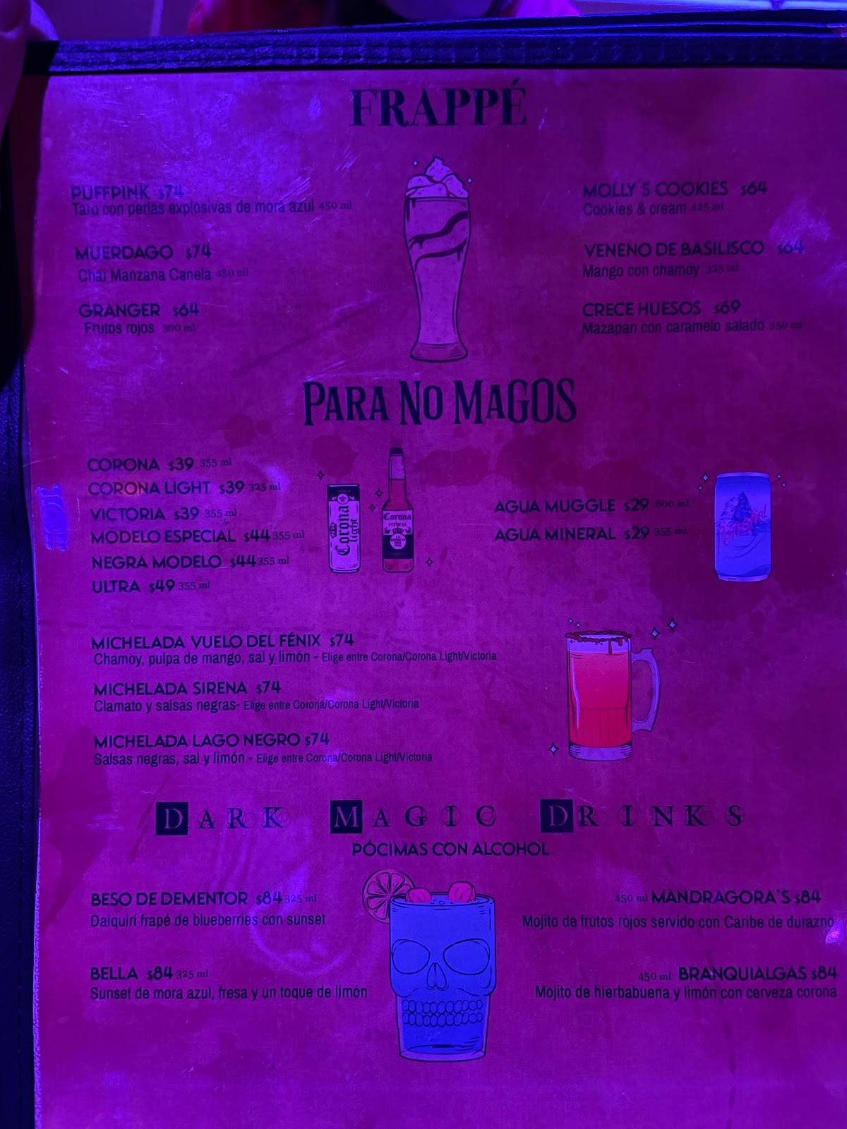 Carta del restaurante Punto Mágico Grand, Guadalajara