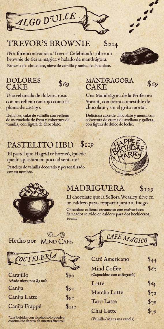Carta del restaurante Punto Mágico Grand, Guadalajara