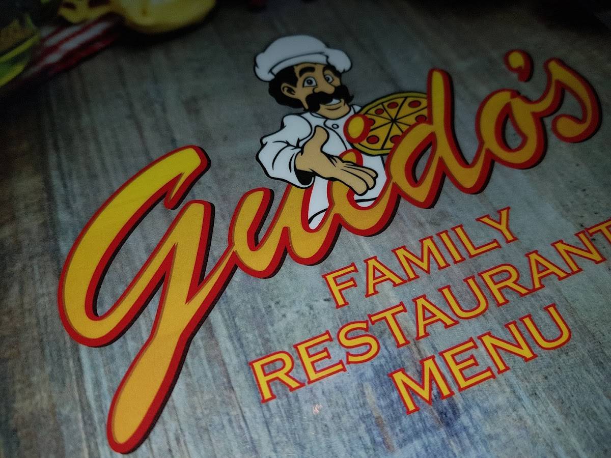 Menu at Guido's restaurant, East London, Gonubie Mall