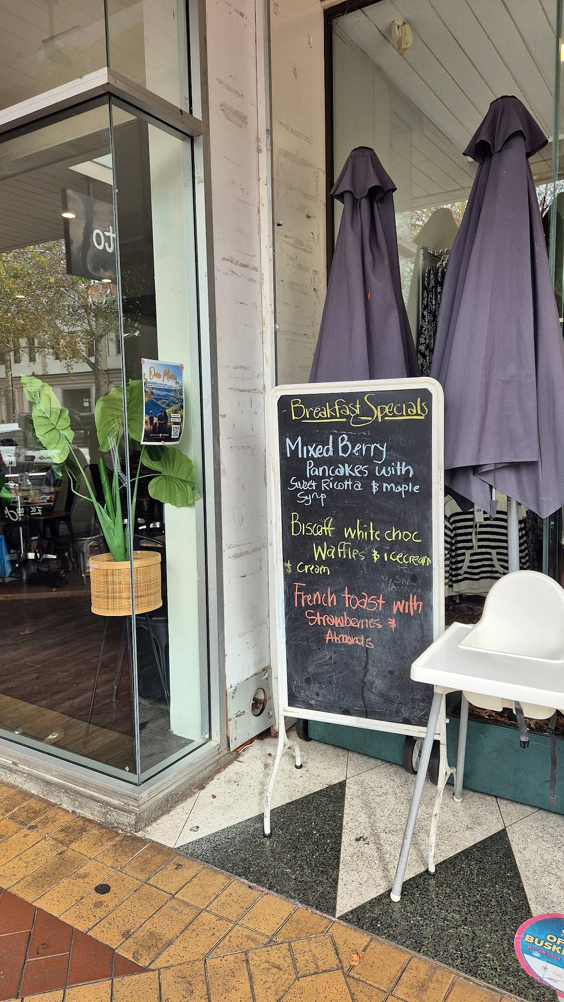 Menu at Gusto restaurant, Tamworth