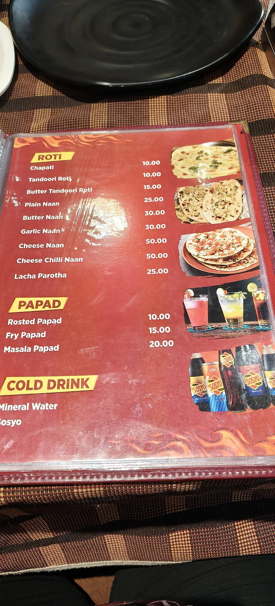 Menu at Habibi Restaurant, Ahmedabad