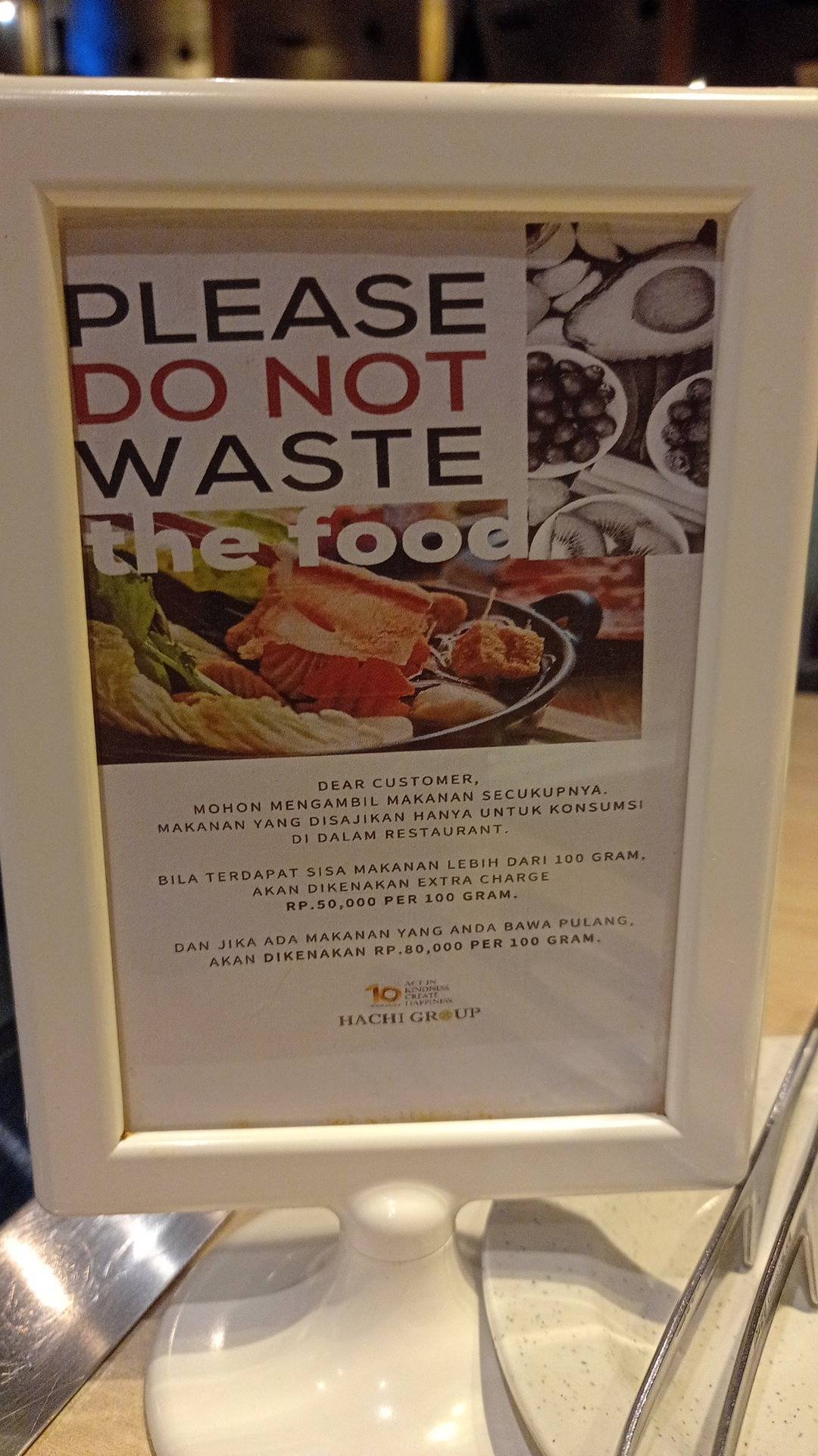 Menu at Hachi Grill Ampera restaurant, Jakarta, Jl. Ampera Raya No.11