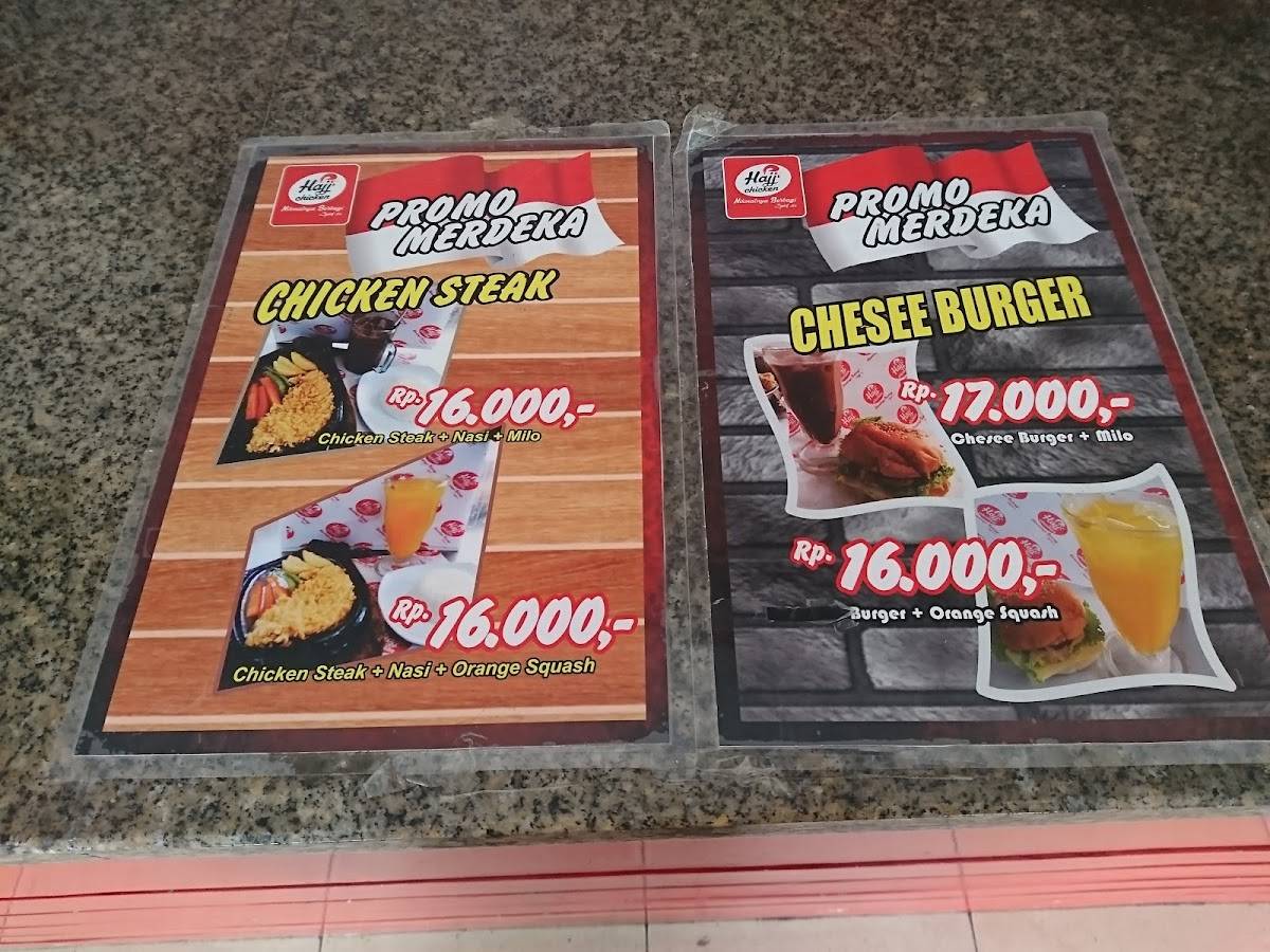 Carta del restaurante Hajj Chicken, Bantul