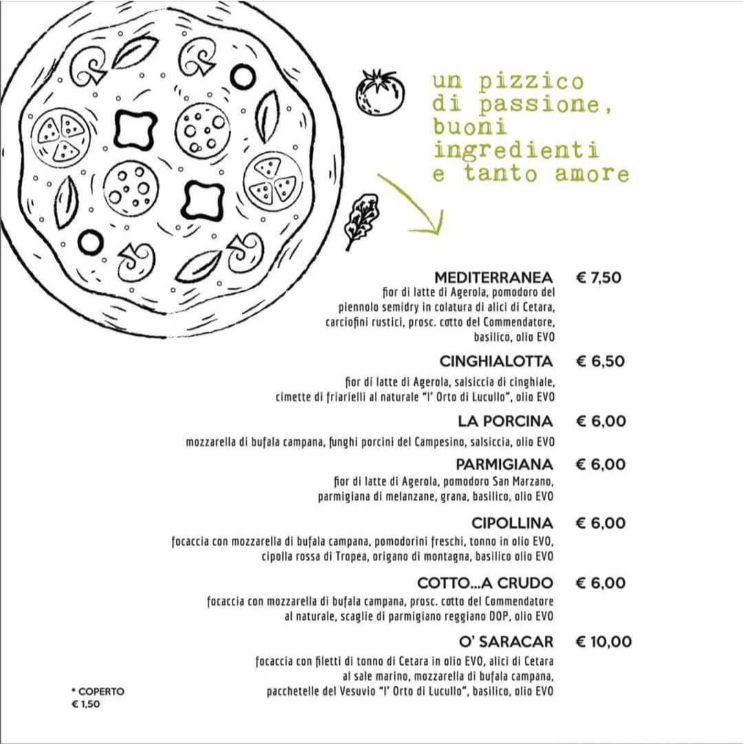 Menu at Hakuna Matata Pub, Arienzo
